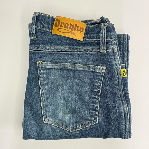Drayko | Jeans | Drayko Riding Jeans Mens Stretch Lined Denim Faded ...